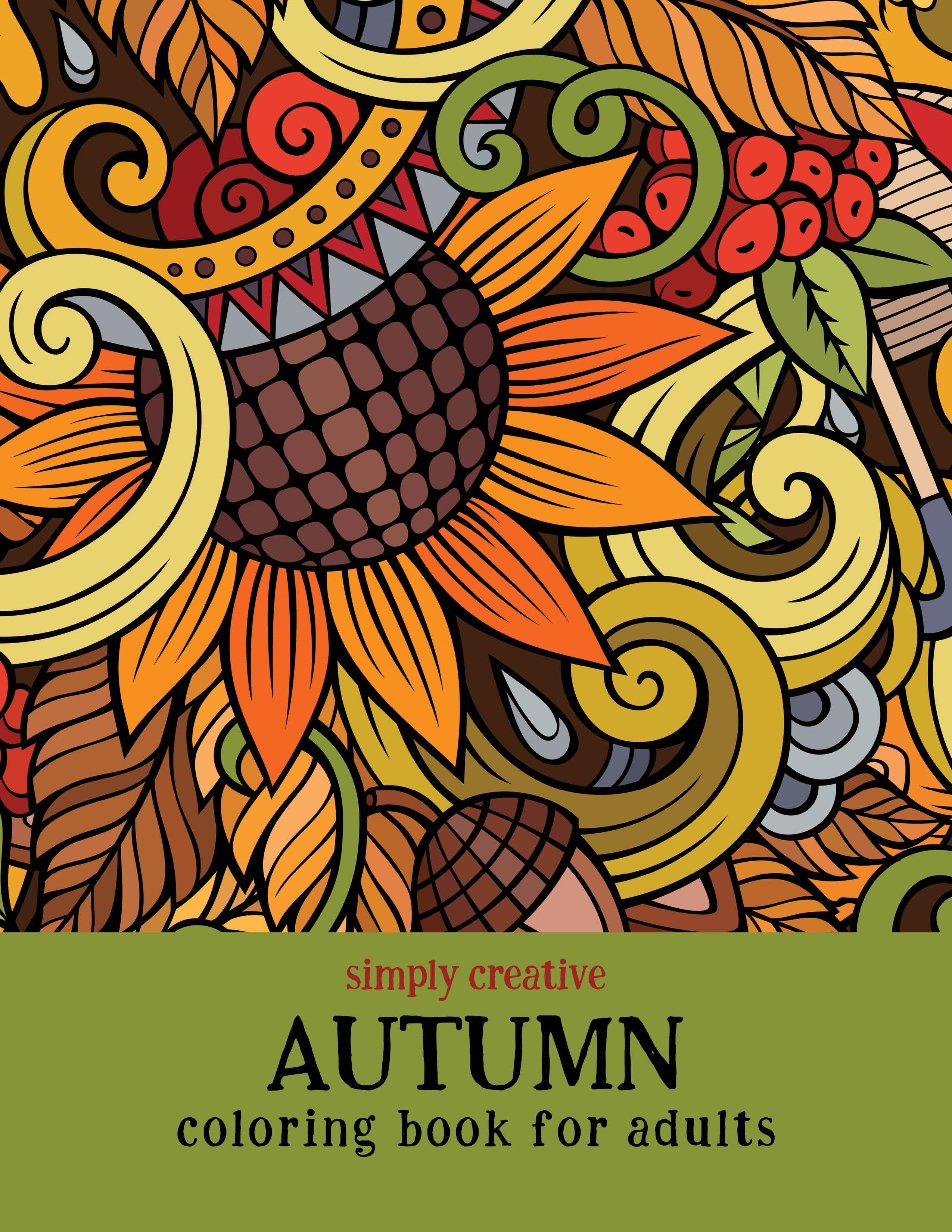 Simply Creative Autumn Coloring Book for Adults by Lynne Dempsey ...