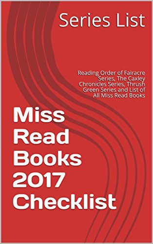 Miss Read Books 2017 Checklist: Reading Order of Fairacre Series, The ...