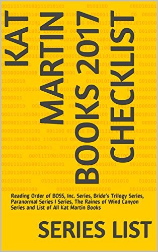 Kat Martin Books 2017 Checklist: Reading Order of BOSS, Inc. Series ...