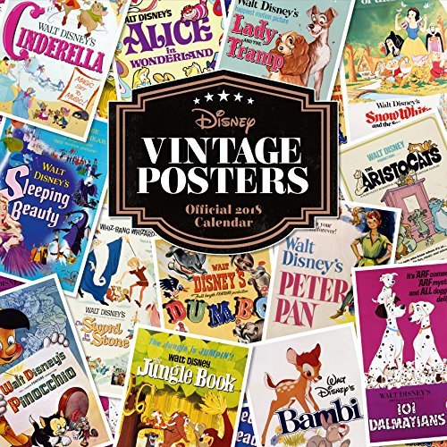 Disney Vintage Posters Official 2018 Calendar - Square Wall by Walt ...