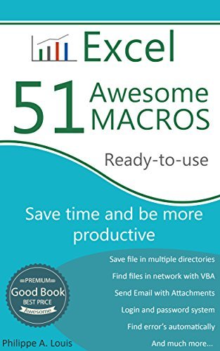 Excel - 51 Awesome Macros: Save Time and Be More Productive by Philippe ...