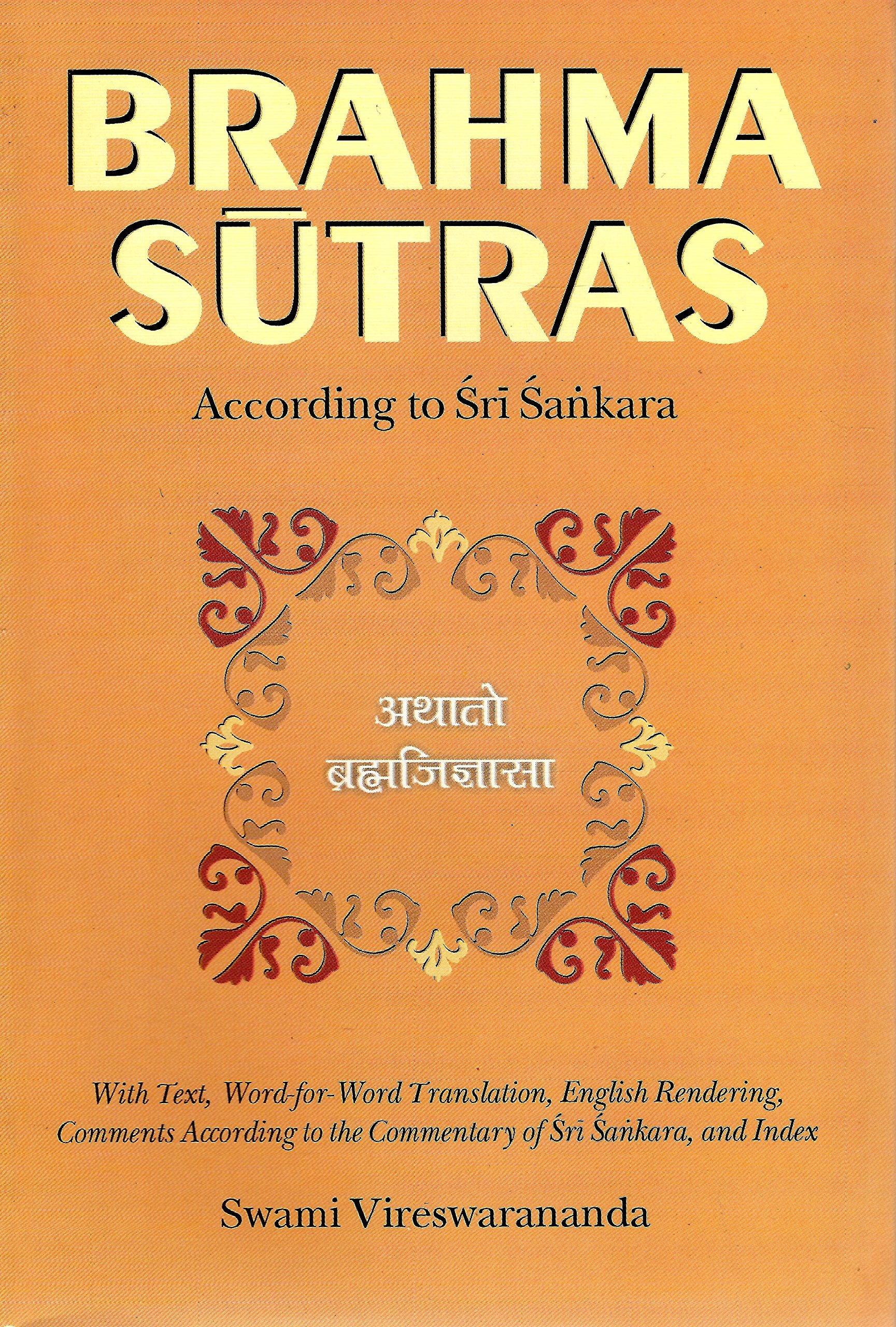 Brahma-Sutras: According to Sri Sankara by Vireswarananda | Goodreads