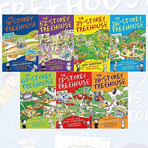 Andy Griffiths Treehouse Collection 7 Books Set (The 65-Storey ...
