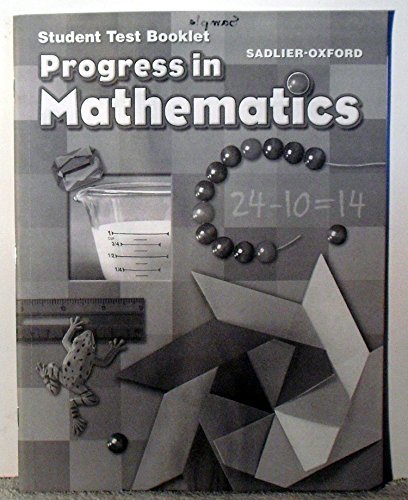 Progress in Mathematics Student Test Booklet Grade 2 by Sadlier School ...