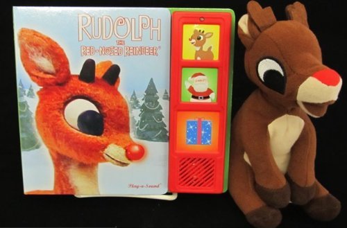 "Rudolph The Red-Nosed Reindeer" Play-a-Sound Book with Rudolph Doll by ...