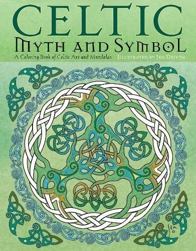 Celtic Myth & Symbol: A Coloring Book of Celtic Art and Mandalas by Jen ...