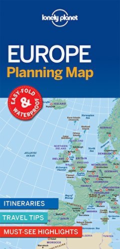 Lonely Planet Europe Planning Map: Durable Full-Color Travel Map with ...
