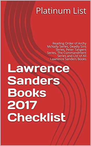 Lawrence Sanders Books 2017 Checklist: Reading Order of Archy McNally ...