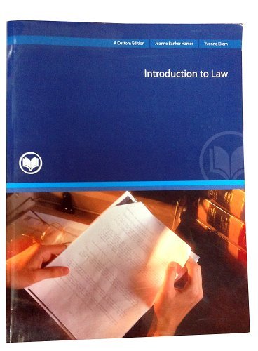 Introduction to Law, Fourth Edition by Joanne Banker Hames | Goodreads