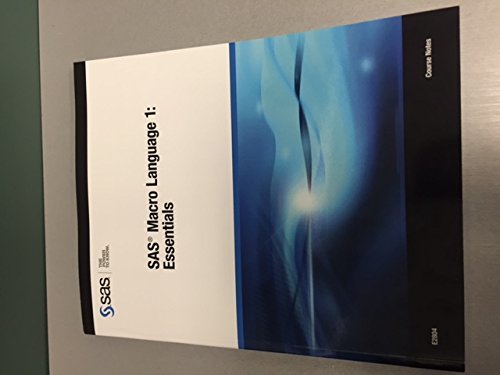 SAS Macro Language 1: Essentials by Jim Simon | Goodreads