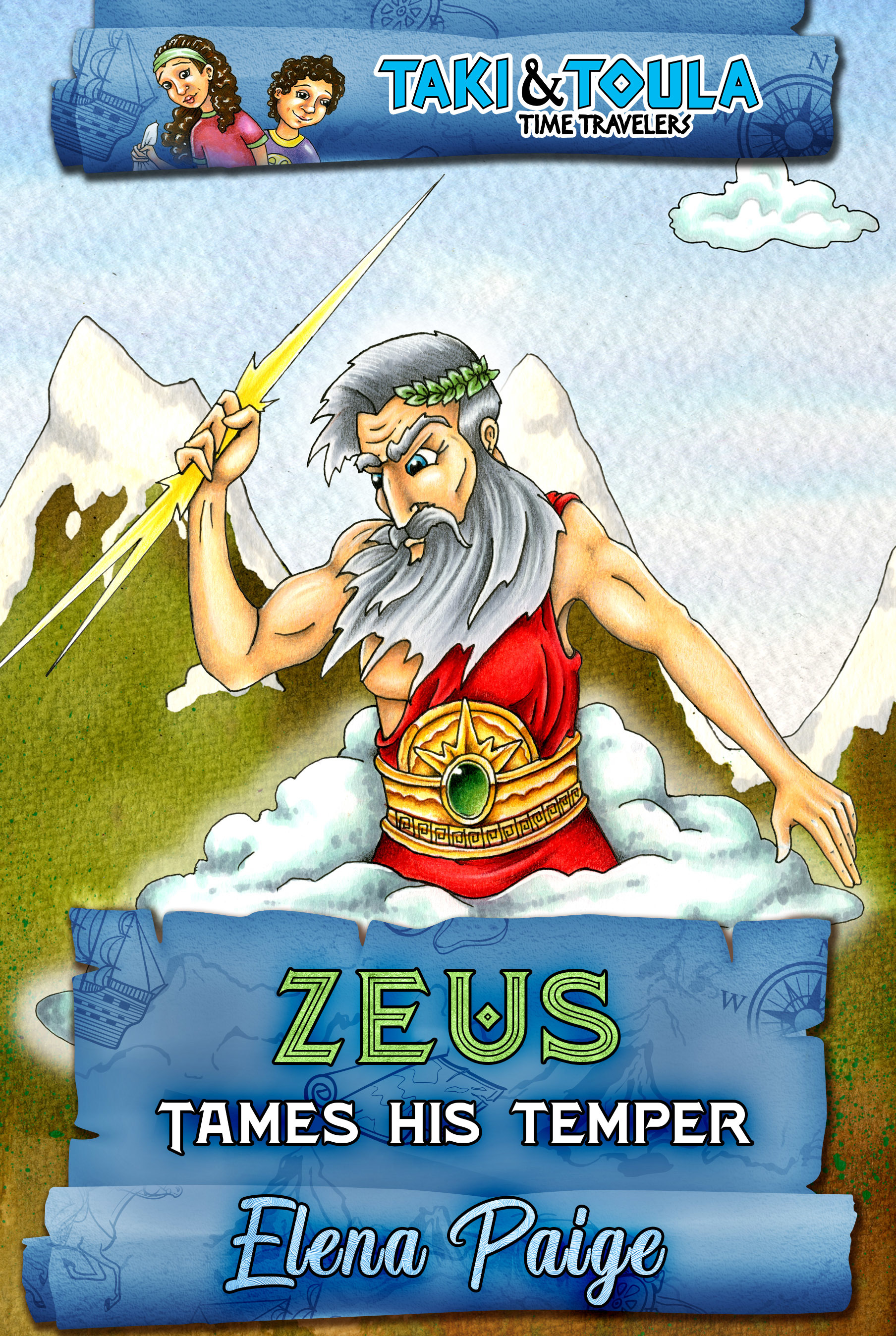 Zeus Tames His Temper (Taki & Toula Time Travelers #3) by Elena Paige ...