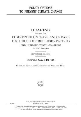 Policy Options to Prevent Climate Change by U.S. Congress | Goodreads