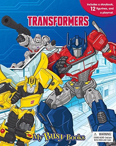 Transformers My Busy Books - Storybook, 10 figurines, playmat by Phidal ...