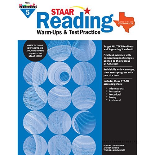 Newmark Learning STAAR Reading Warm-Ups & Test Practice Grade 5 by ...