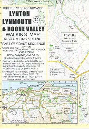 Lynton Lynmouth & Doone Valley Walking Map by Mike Harrison | Goodreads
