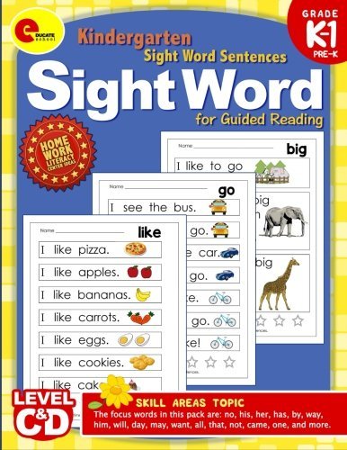 Sight Word Sentences: Levels A and B Guided Reading for Pre ...