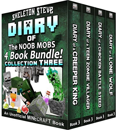 Diary of the Noob Mobs Book Bundle, Collection 3 by Skeleton Steve ...