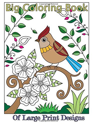 Big Coloring Book of Large Print Designs by Lilt Kids Coloring Books ...