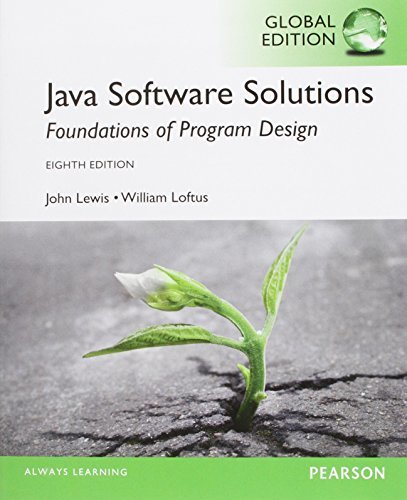 Java Software Solutions: Foundations of Programming Design by John Lewis | Goodreads