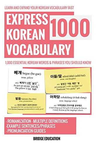 Express Korean Vocabulary 1000: Learn and Expand Korean Vocabulary Fast ...