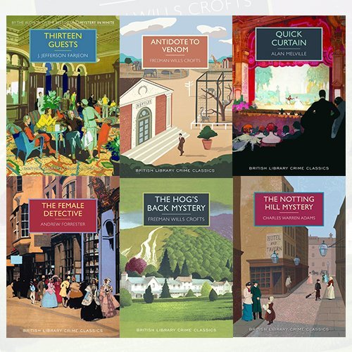 British Library Crime Classics Collection Fiction Books 6 Books Bundle ...