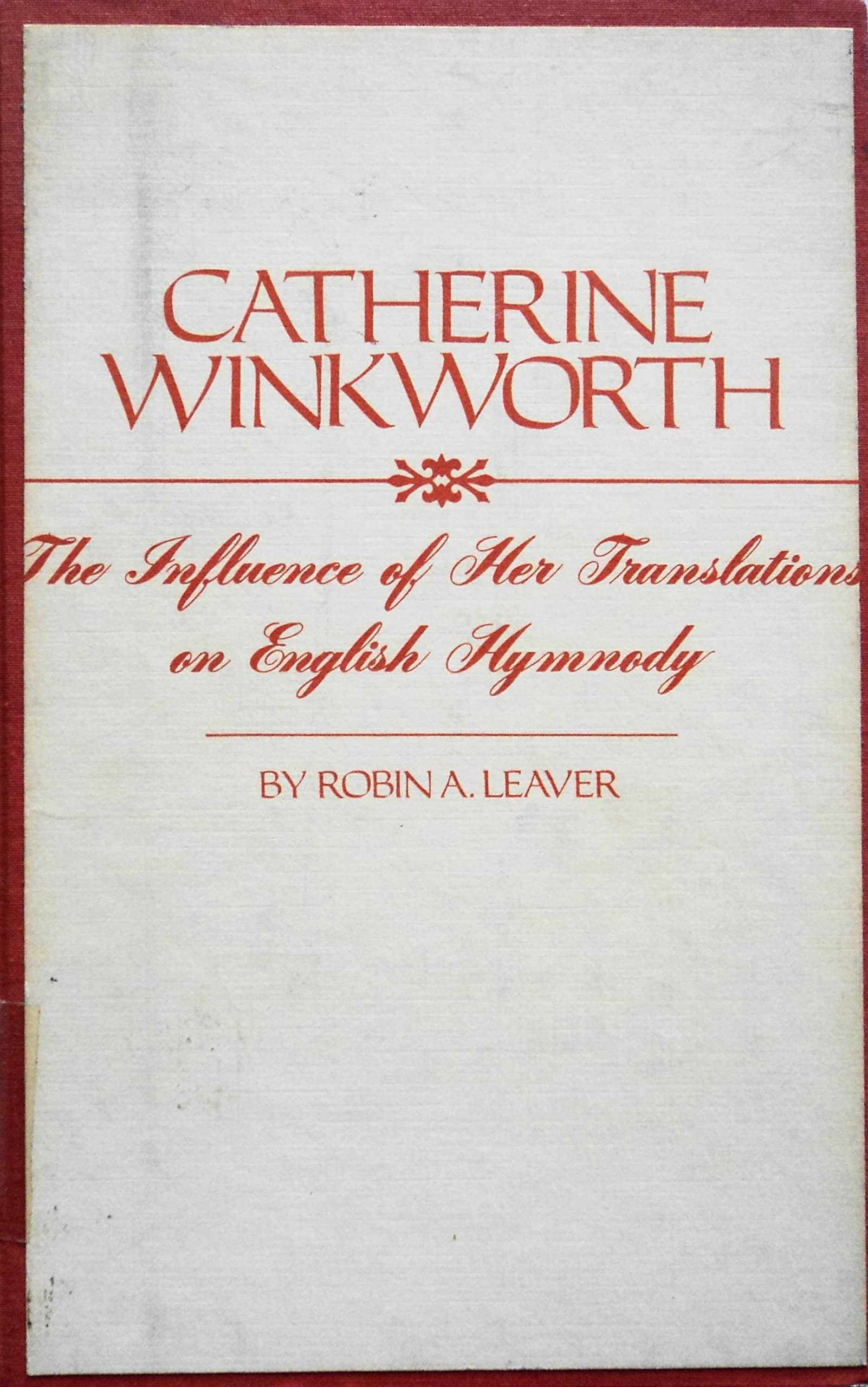 Catherine Winkworth: The influence of her translations on English ...