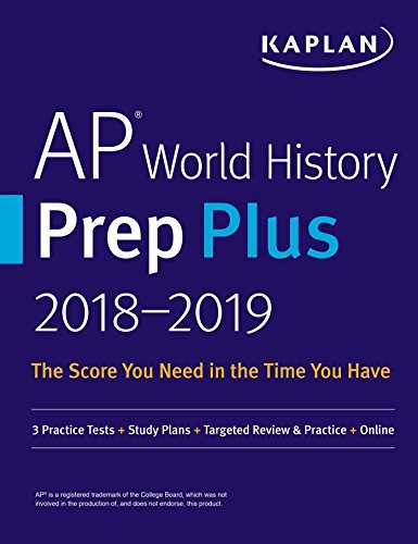 AP World History Prep Plus 2018-2019: 3 Practice Tests + Study Plans ...