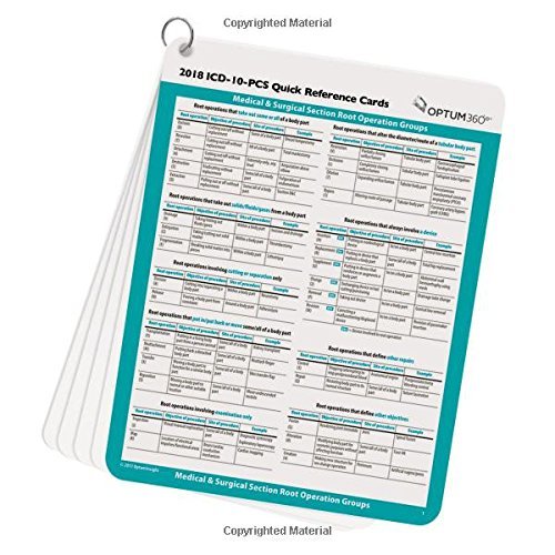 ICD-10-PCS Quick Reference Cards 2018 by Optum360 | Goodreads