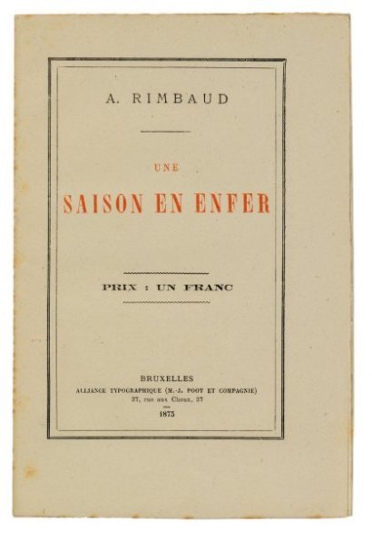Une saison en Enfer by Arthur Rimbaud | Goodreads
