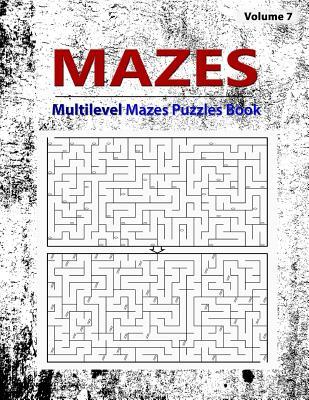 Mazes Puzzle: Brain Challenging Multilevel Maze Hole & Ladder Game Book ...