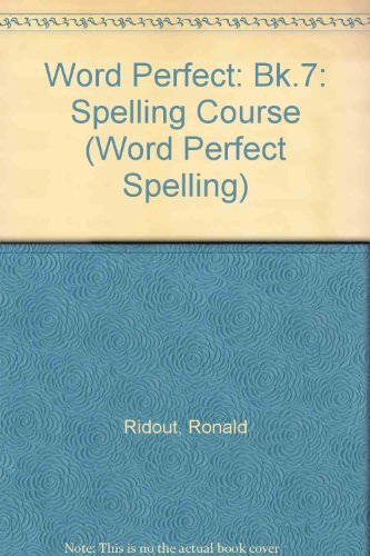 Word Perfect Spelling: Book 7 by Ronald Ridout | Goodreads