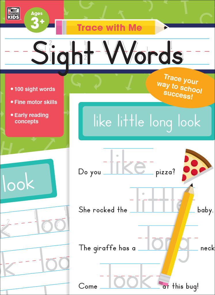 Carson Dellosa Trace With Me: Sight Words Handwriting Workbook for Kids ...