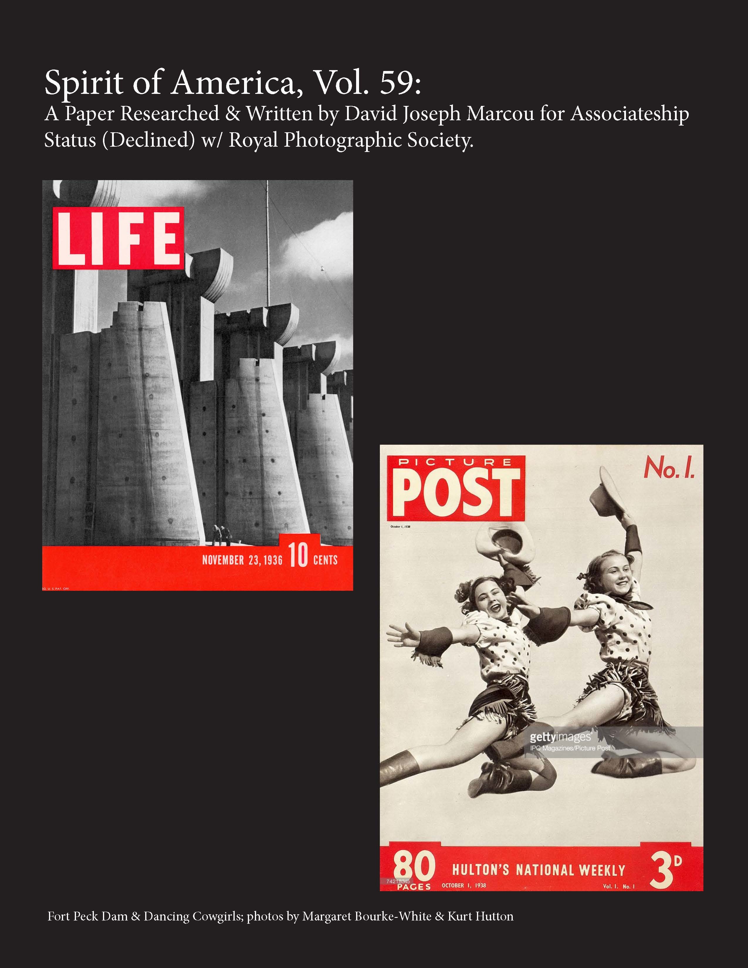 Spirit of America, Vol. 59: A Paper Researched & Written by David ...