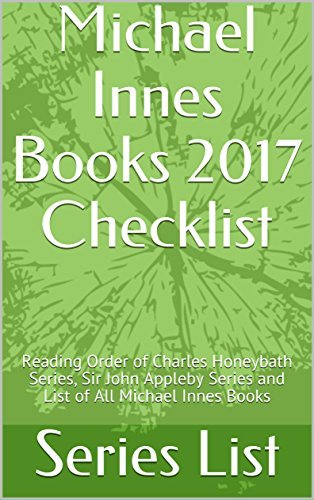 Michael Innes Books 2017 Checklist: Reading Order of Charles Honeybath ...