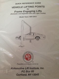 Quick Reference Guide for Vehicle Lifting Points for Frame Engaging ...