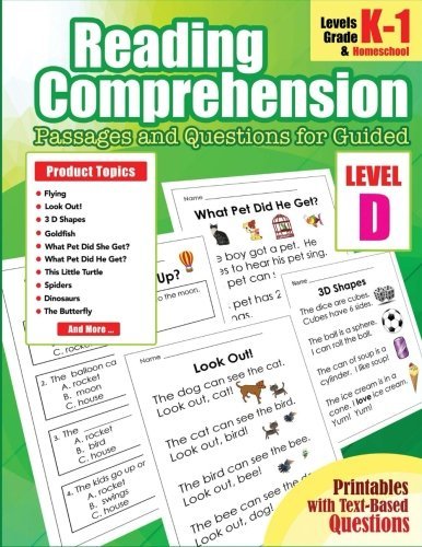 Reading Comprehension Passages and Questions for Guided: Level D Guided ...