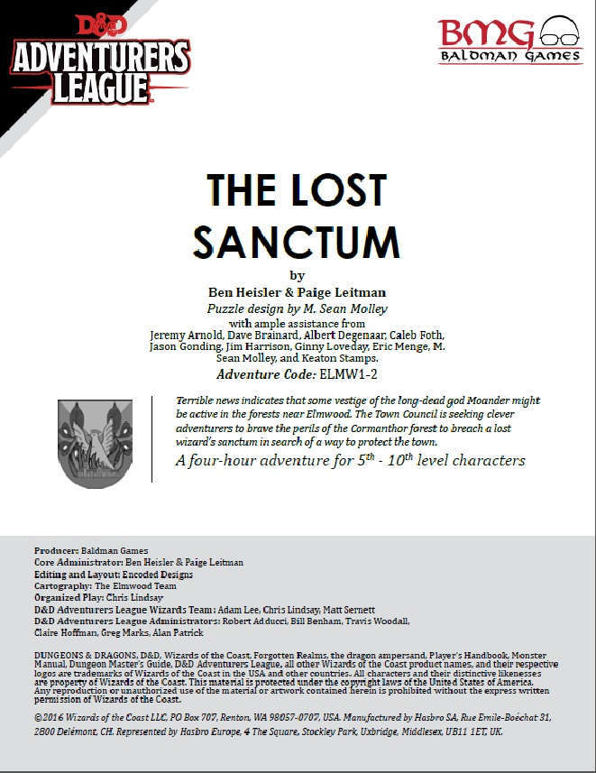 The Lost Sanctum (CCC-BMG-ELMW1-2) by Ben Heisler | Goodreads