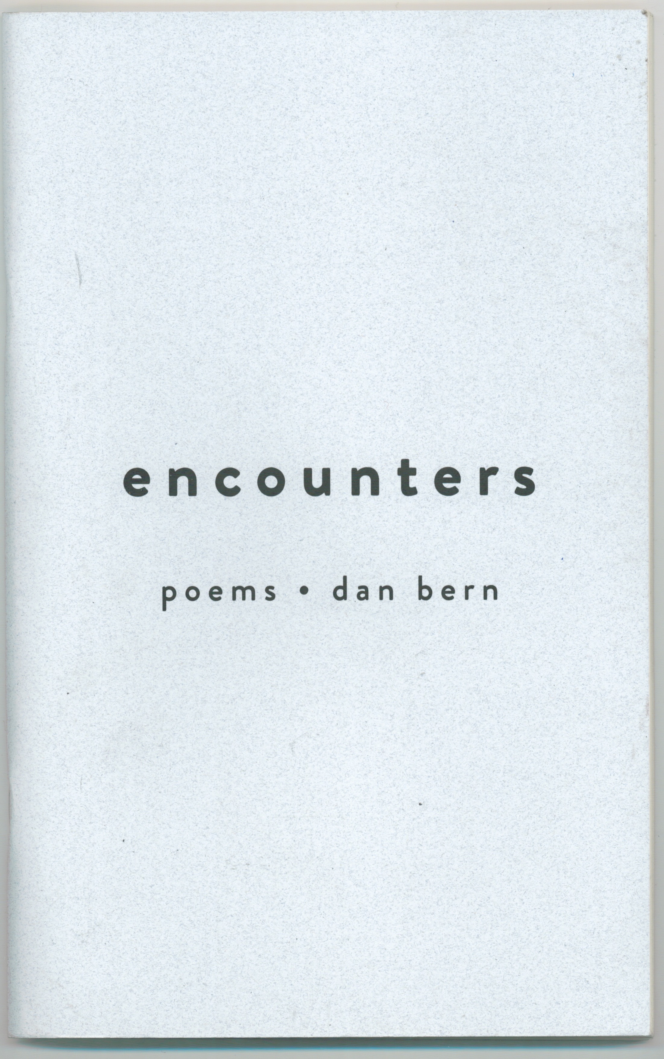 encounters by Dan Bern | Goodreads