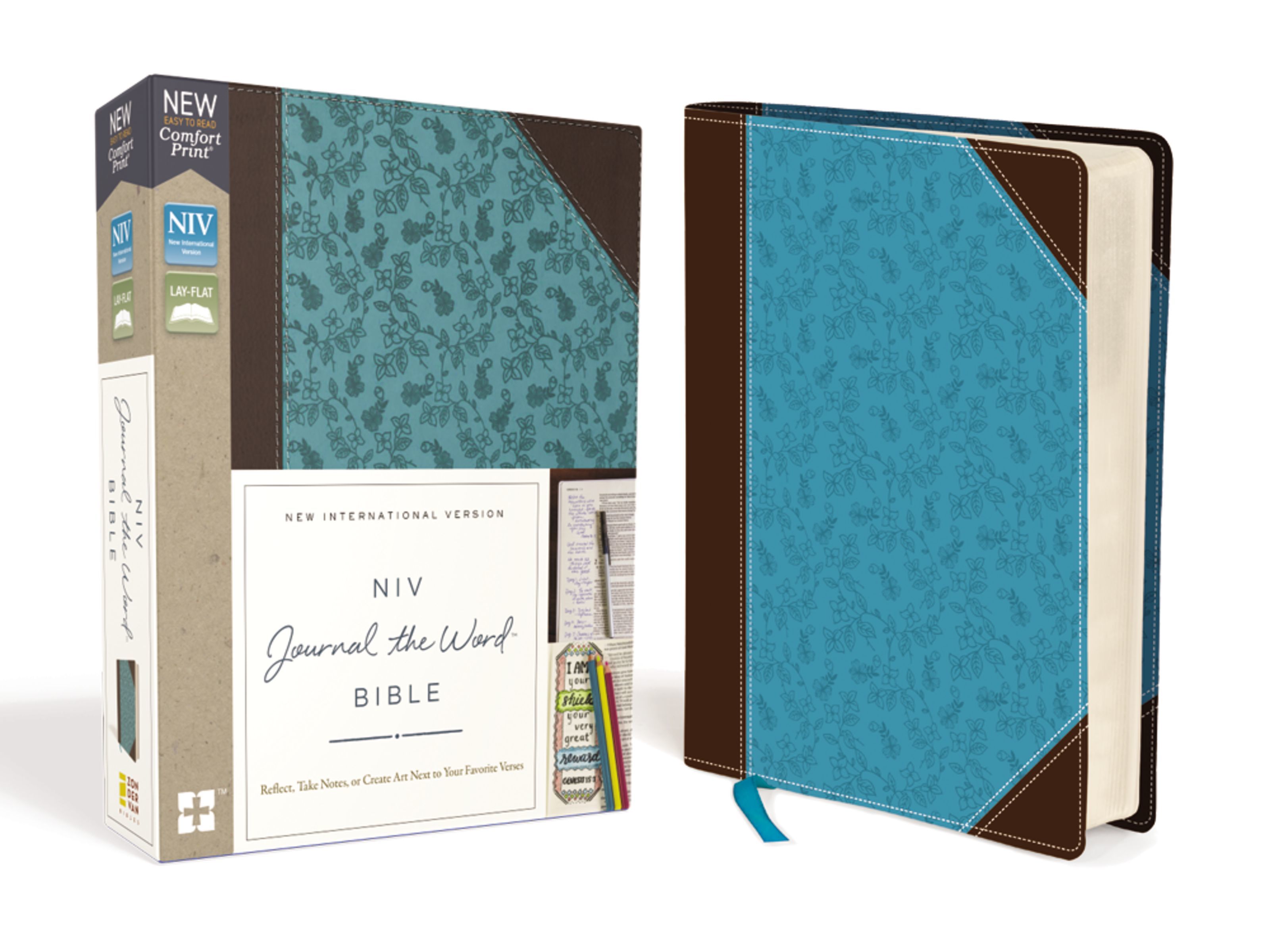 NIV, Journal the Word Bible (Perfect for Note-Taking), Leathersoft ...