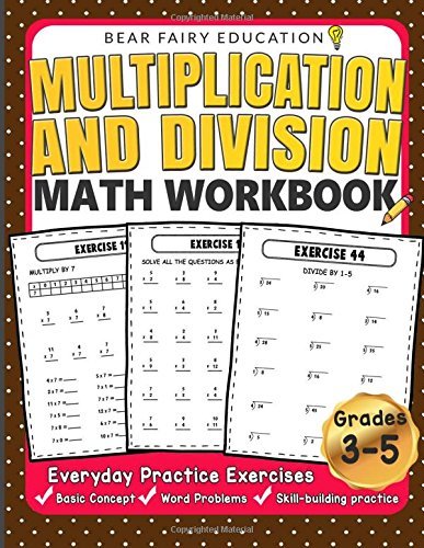 Multiplication and Division Math Workbook for 3rd 4th 5th Grades ...