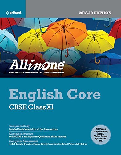 CBSE All In One English Core Cbse Class 11 for 2018 - 19 by Gajendra ...