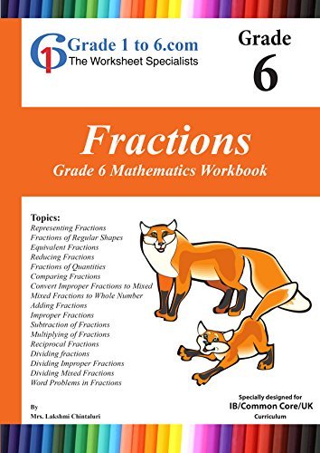 Grade 6 Maths Fractions MYP 1 / Year 7: Workbook/ Worksheets by Lakshmi ...