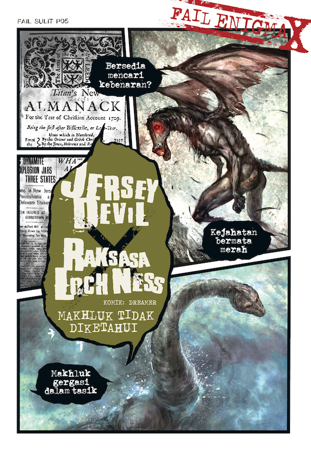 Fail Enigma-X: Jersey Devil X Raksasa Loch Ness - Makhluk Tidak Diketahui by Dreamerz | Goodreads