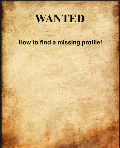 How to Find a Missing Profile? by Testy McTesterson | Goodreads