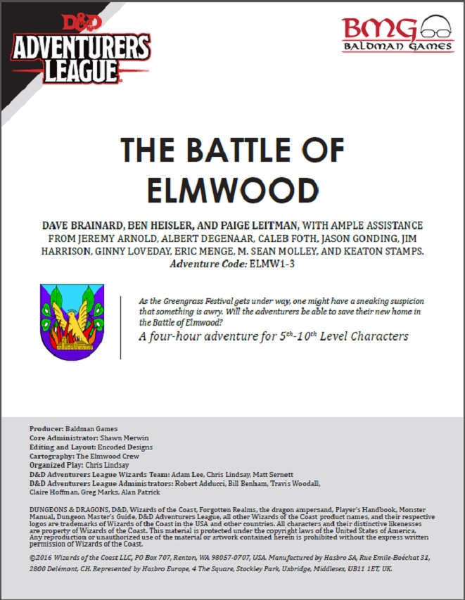 The Battle of Elmwood (CCC-BMG-ELMW1-3) by David Brainard | Goodreads