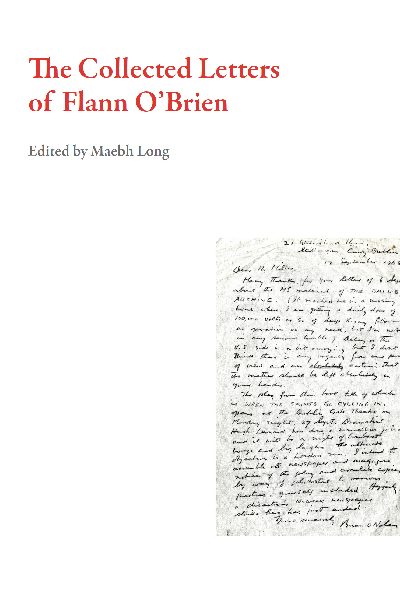The Collected Letters of Flann O'Brien by Flann O'Brien | Goodreads