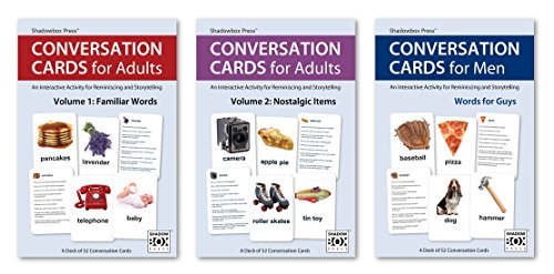 Conversation Cards, Three-Deck Set: Familiar Words, Nostalgic Items ...