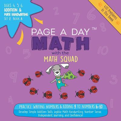 Page a Day Math Addition & Math Handwriting Book 8 Set 2: Practice ...