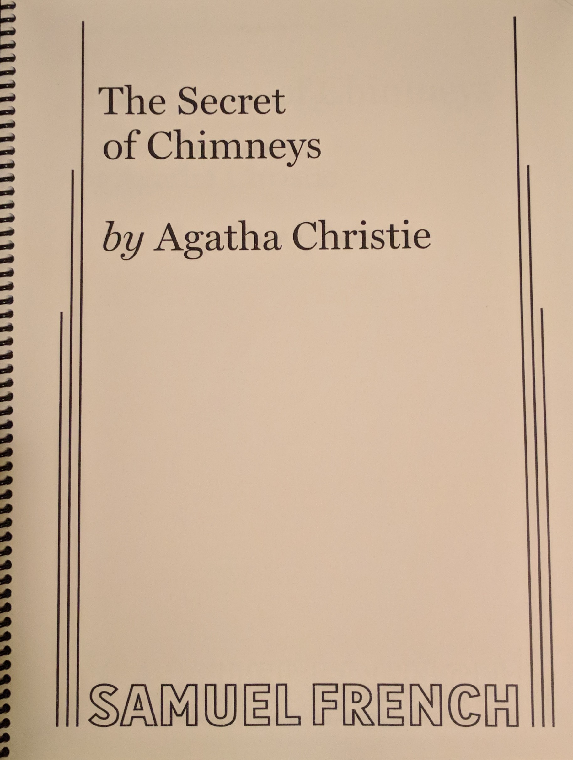 The Secret of Chimneys (Samuel French Manuscript) by Agatha Christie | Goodreads