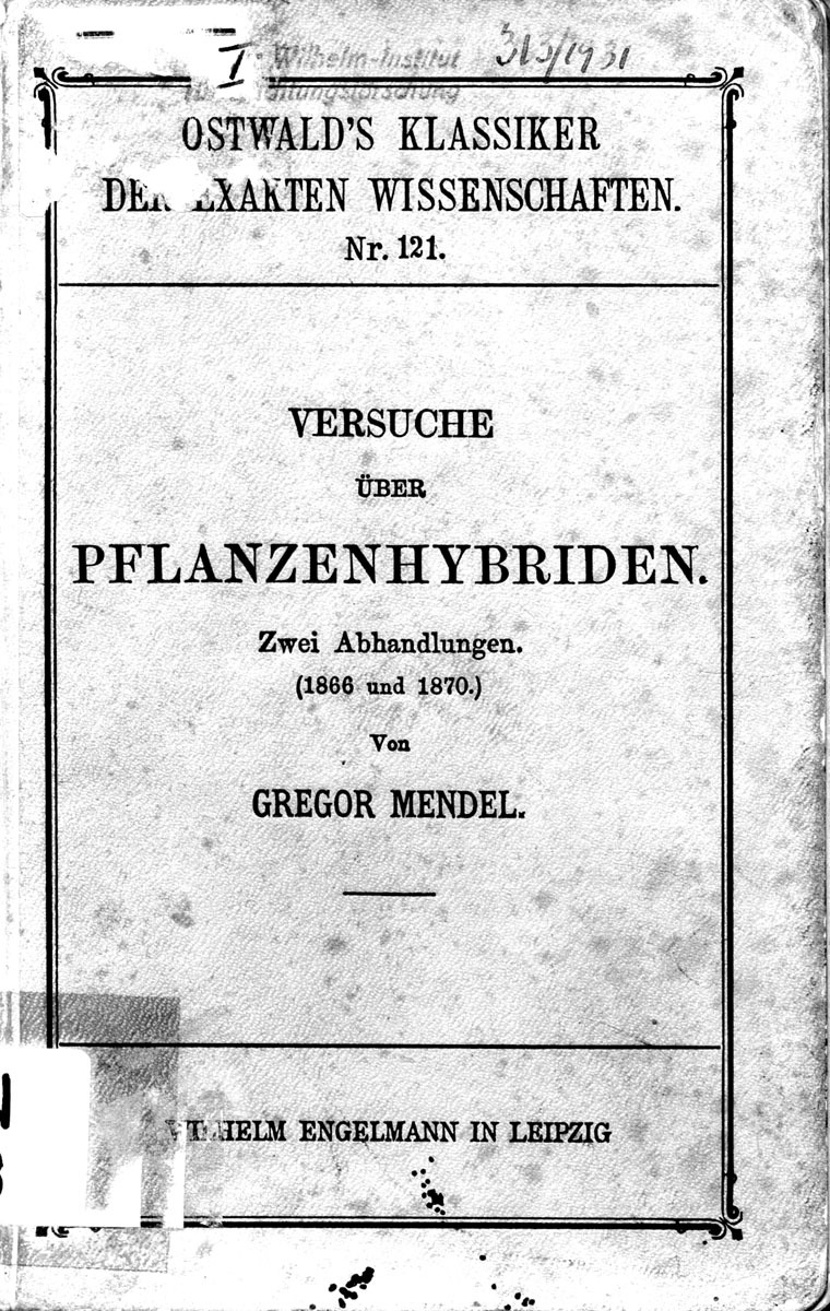 Experiments on Plant Hybridization by Gregor Mendel | Goodreads
